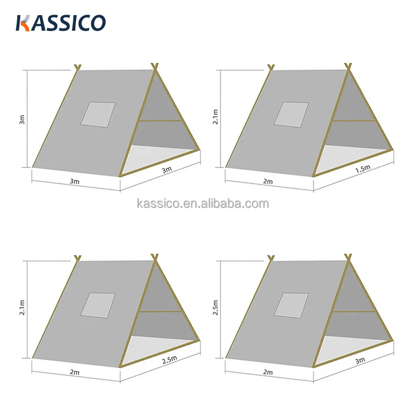 Luxury Campsite Triangular Safari Tent - Indian Family Party Tipi Tent ...