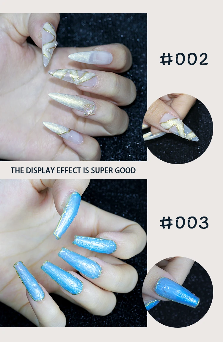 Hs New Arrivals 10g Nail Paint Soak Off Uv Shell Pearl Thread Nail Gel ...