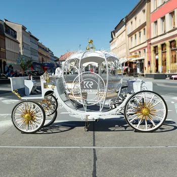 English Style Pumpkin Electric Horseless Carriage Luxury Four Wheels ...