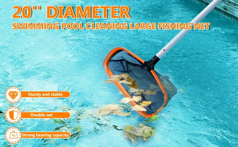 Customizable Pool Leaf Rake Skimmer Cleaner Swimming Pool Leaf Skimmer ...