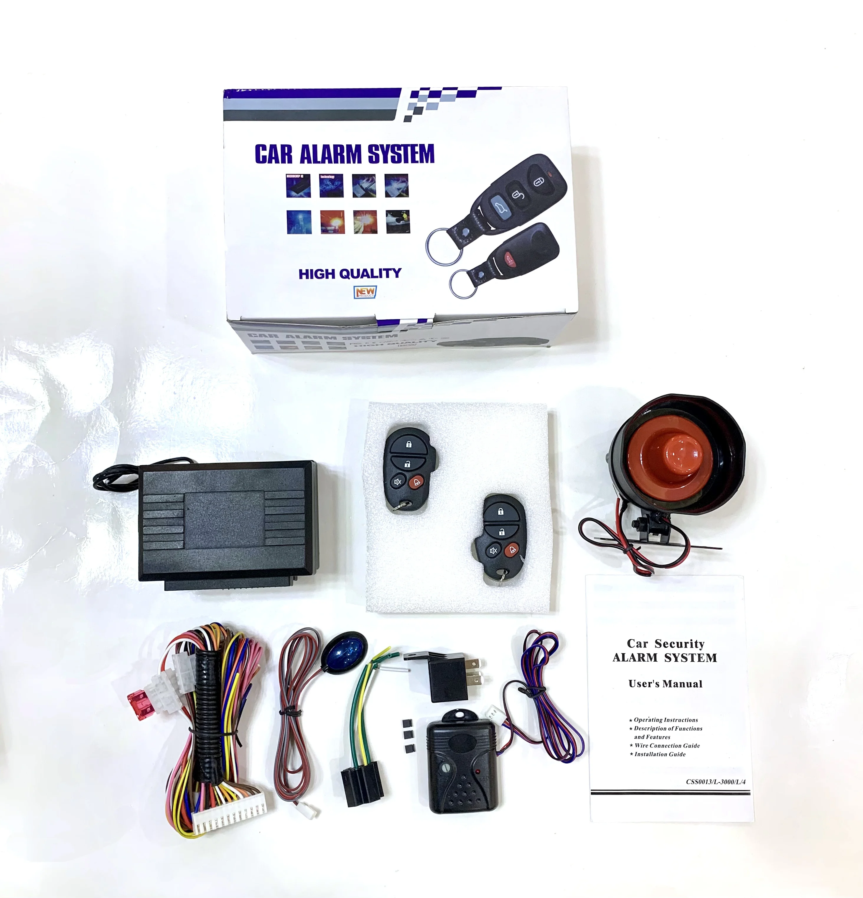 Universal One Way Car Alarm System L3000F Vehicle Anti-hijack Car ...