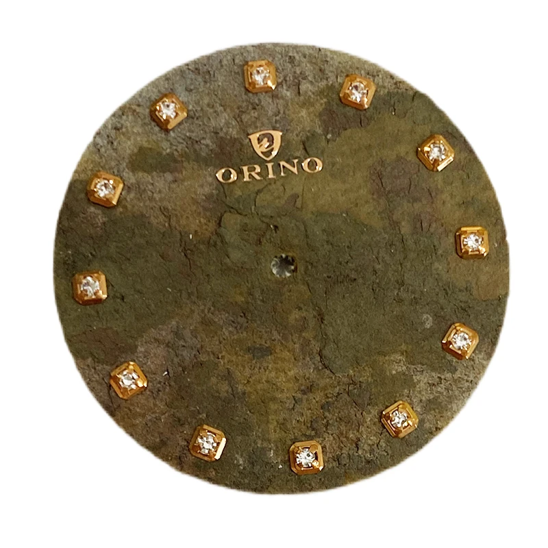 Rock Stone Watch Dial - Customized Retro Aluminum RLX Insert