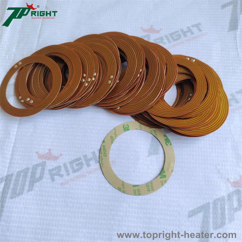 Id57mm 24v 50ohms Ring Type Polyimide Kapton Heater Pad Flexible Film ...