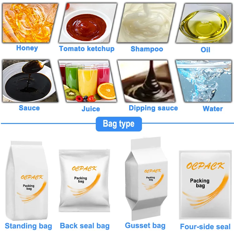 5kg Fruit Juice Palm Oil Olive Oil Liquid Filling Vacuum Packing ...