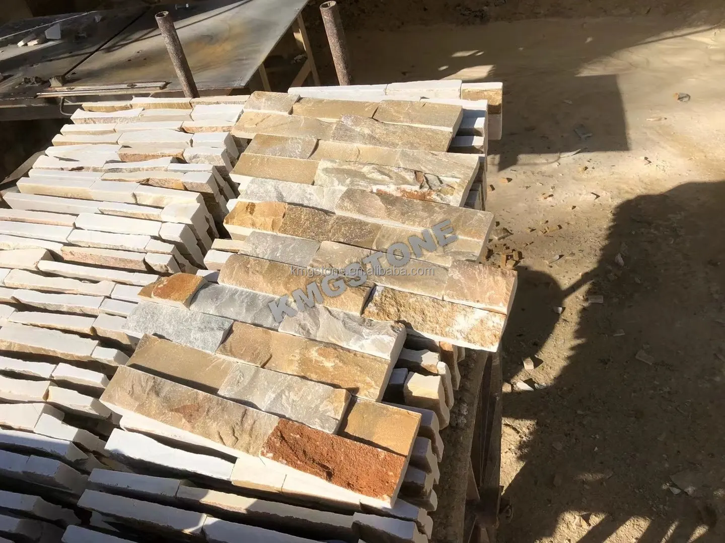 Natural Slate Stone Wall Panel Cladding Sand Culture Stone Veneer For ...