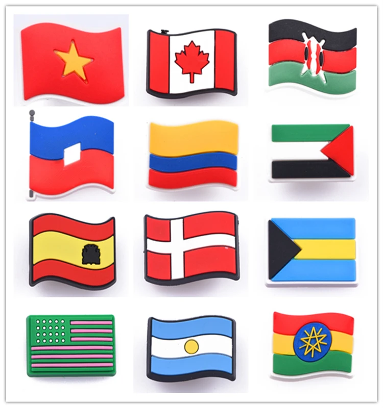 Croc Charms New Zealand Maori Country Flag Designs Available ...