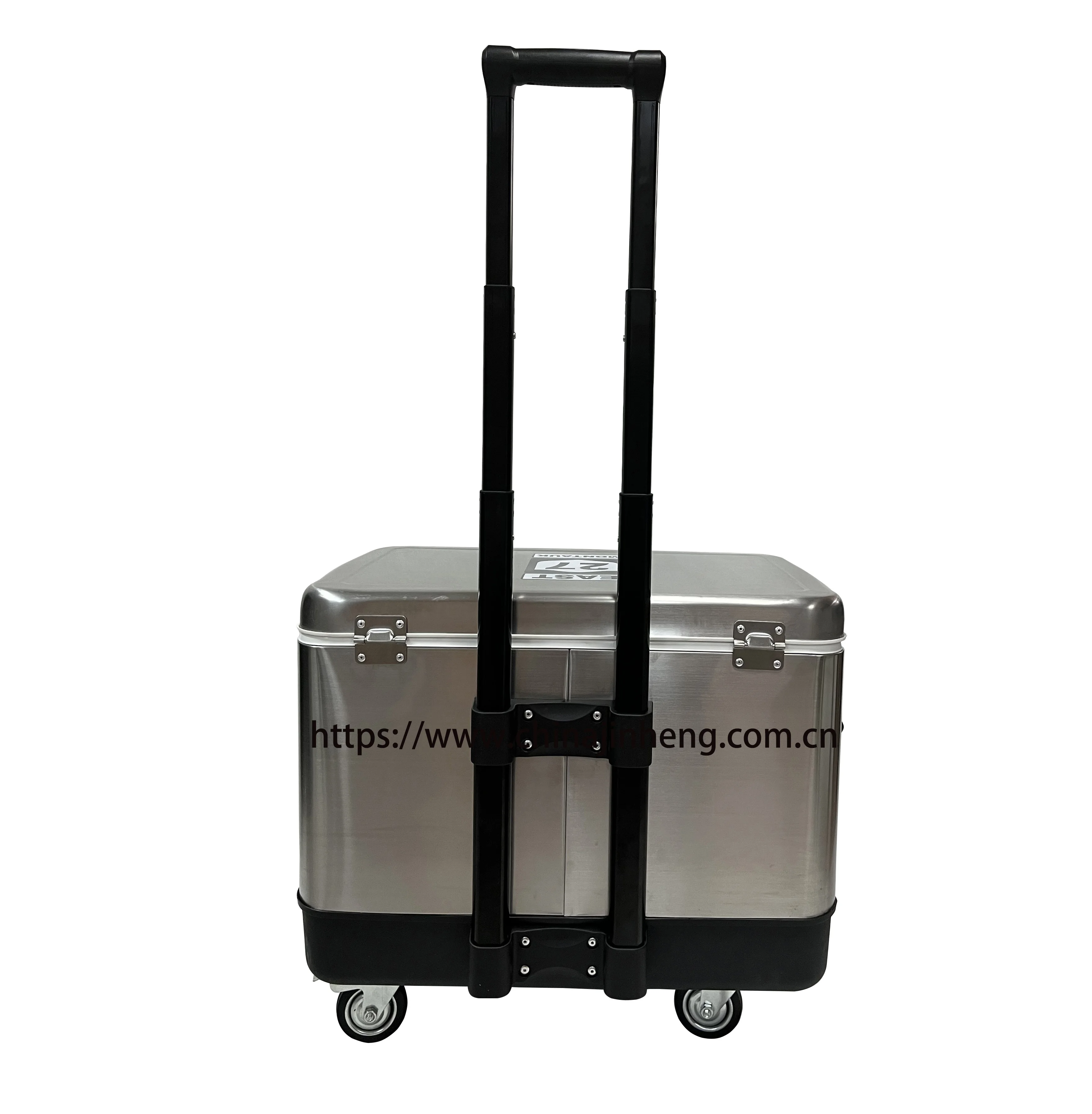 Stainless Steel Beer Cooler Ice Box Fresh Cooler With Trolley - Buy ...