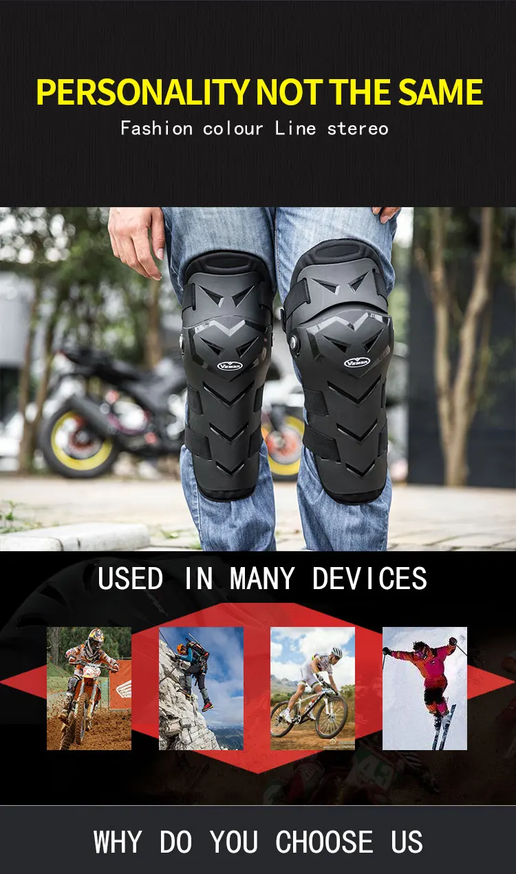 Wholesale Breathable Motorcycle Knee Brace Skating Protective Gear Knee ...