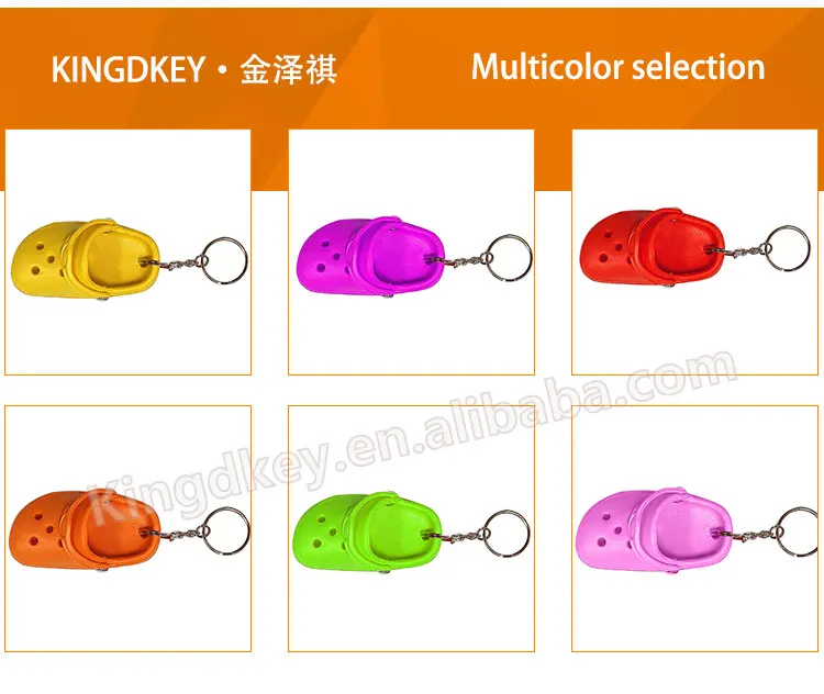 2022 Eva Custom Summer Keyring Colorful Croc Keychain Creative Mini 3d ...