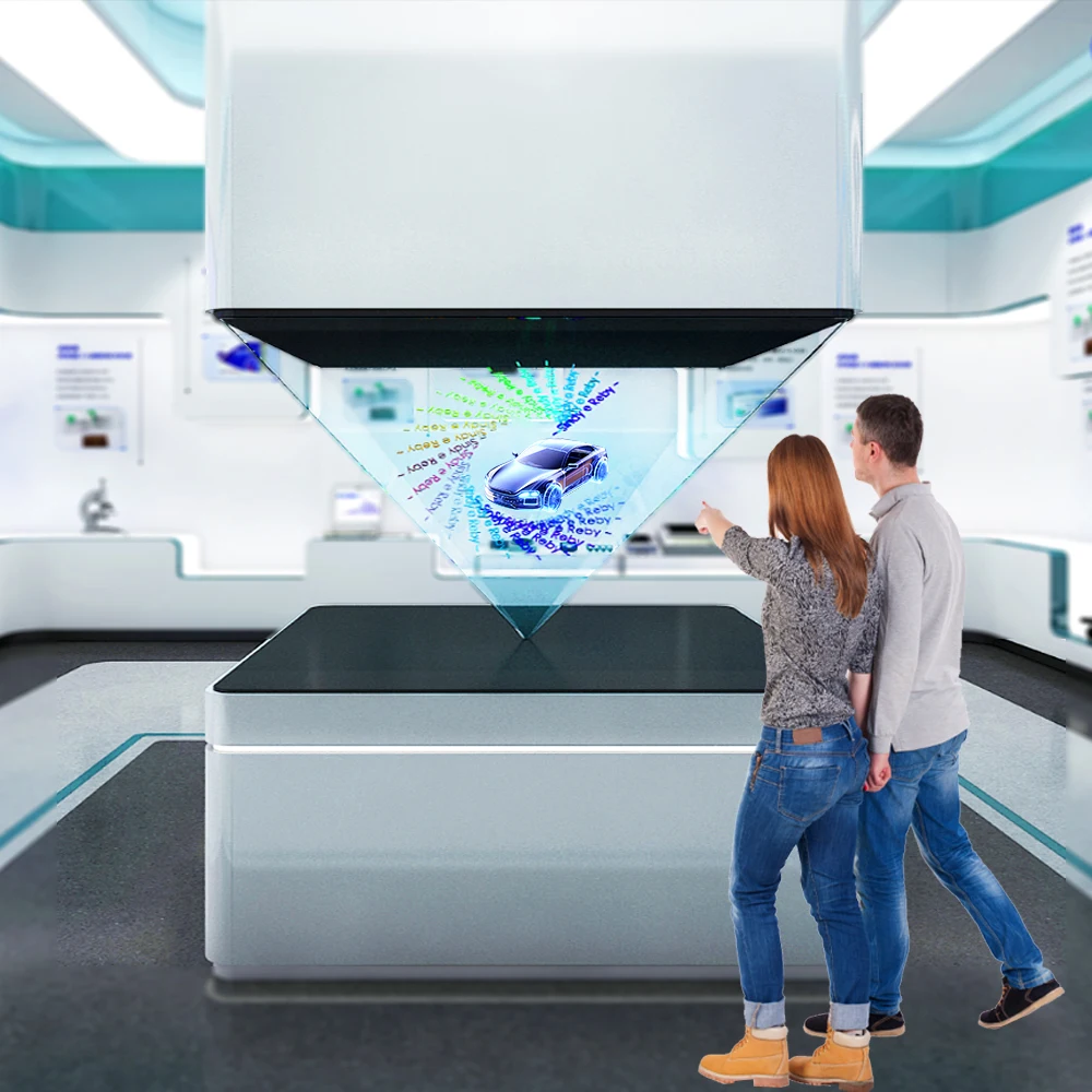 3D Interactive Digital Poster Plug-and-Play Holographic Cylinder ...