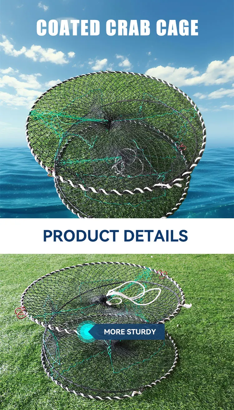 9 Ply Spring Loaded Crab Cage Square Crab Cage - Buy Spring Loaded Crab ...