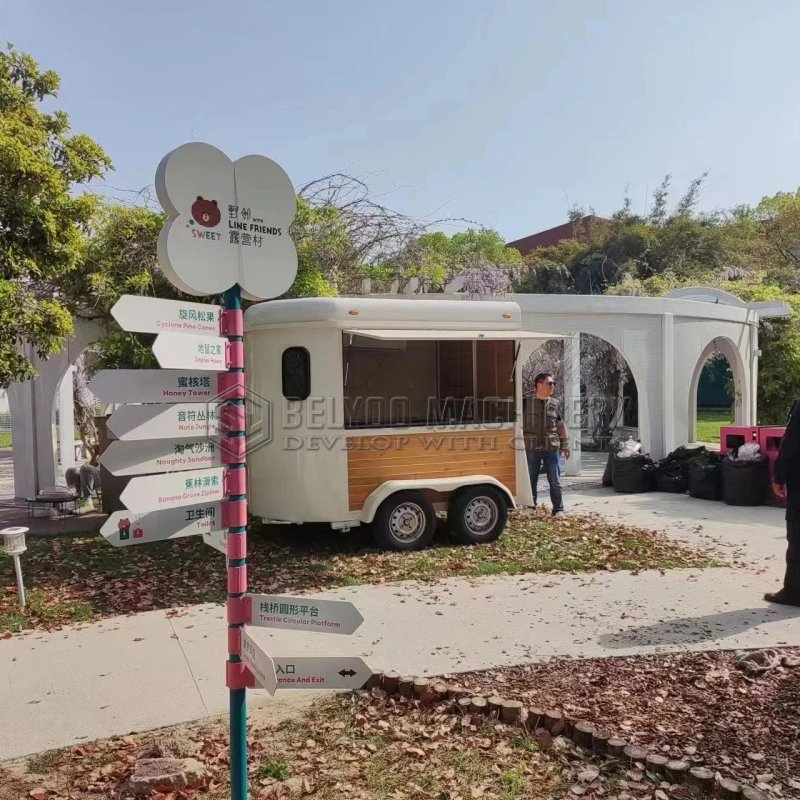 Customizable Ice Cream Cart Food Truck Trailer Mobile Horse Trailer ...