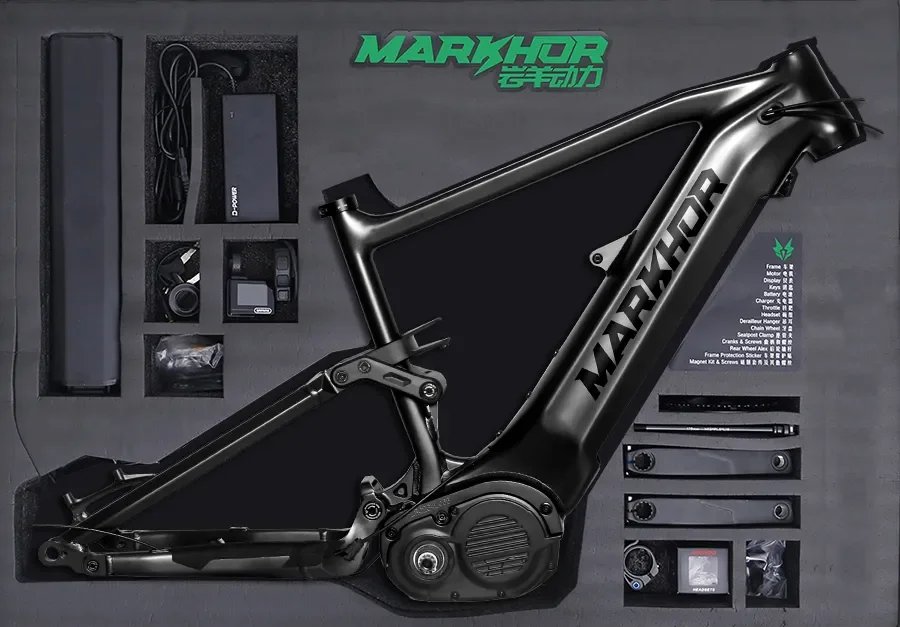 Markhor Emtb Full Suspension Frame Bafang M620 Ebike Aluminium Alloy ...