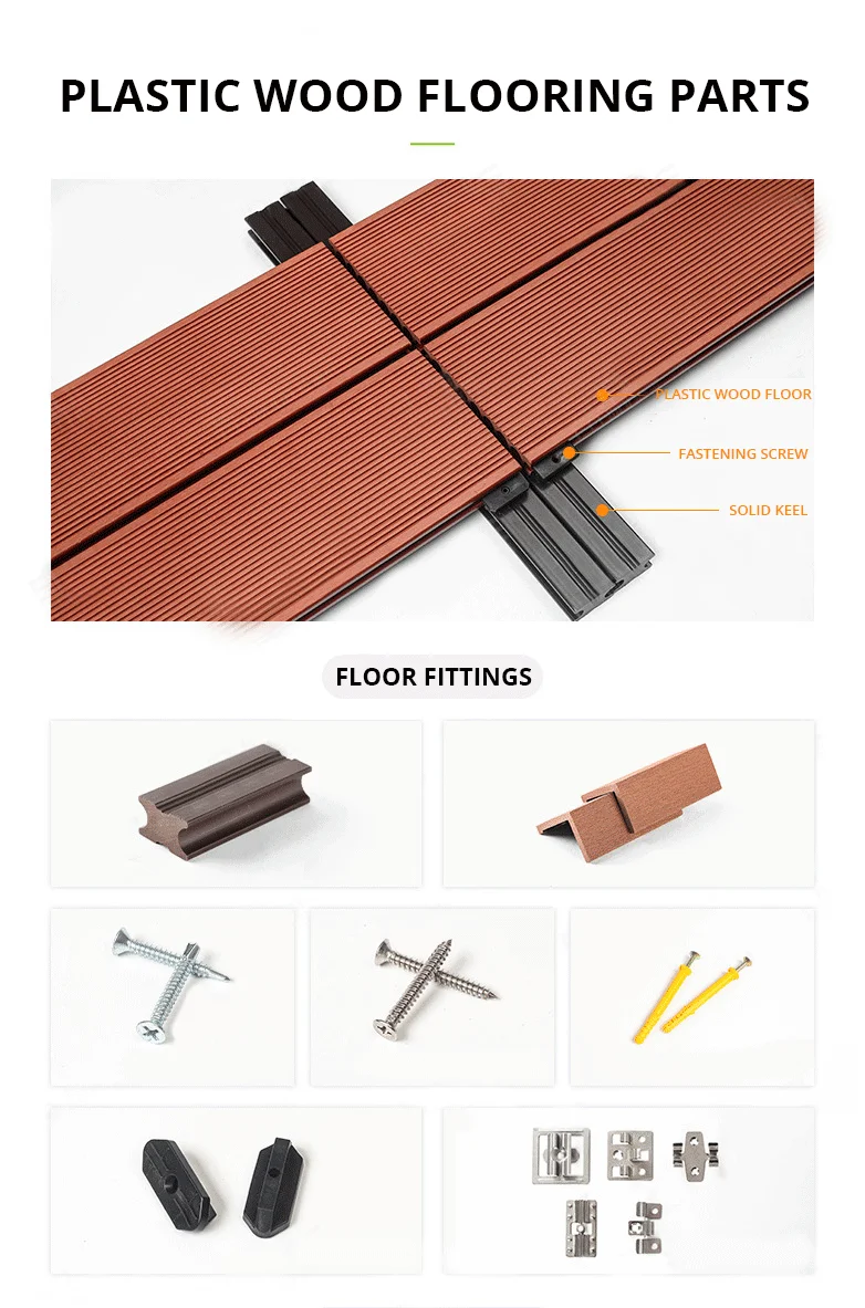 Quick Installation Smooth Outdoor WPC Decking Boards