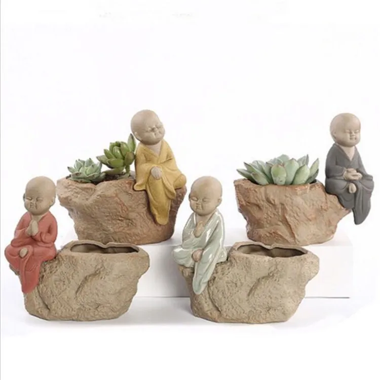 Wholesale Zen Garden Flower Pot Pottery Table Decor Succulent Plants ...