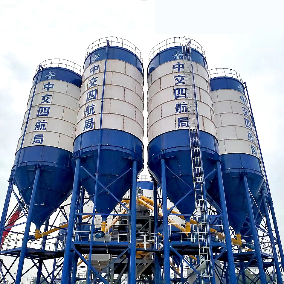 200 Tons Cement Silo Split Sheet Storage Silo Cement Fly Ash Steel ...
