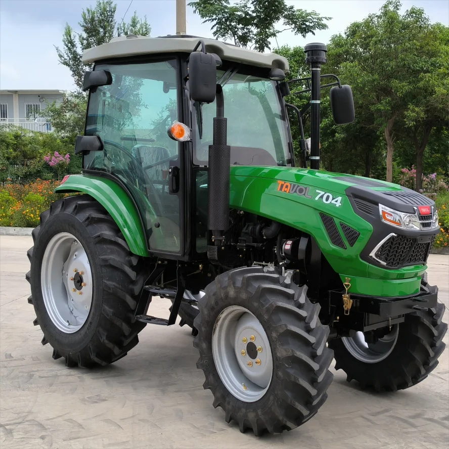 Tavol Tractor With Front End Loader For Sale 70 Hp Tractors For Four Wheel Diesel Farming ...