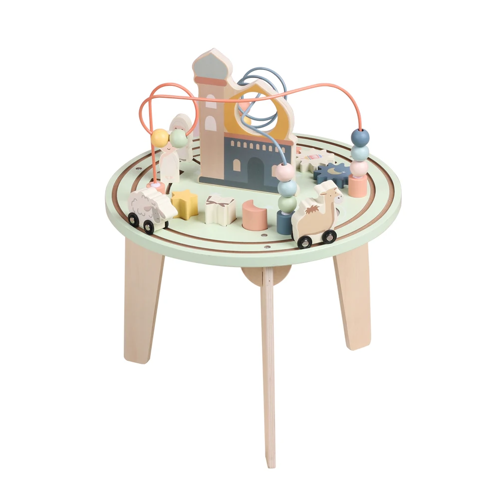 Islamic Wooden Multi-Play Activity Table for Baby Development