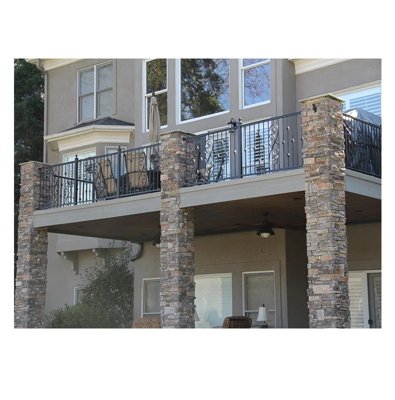 French Wrought Iron Balcony Railing With Galvanized Steel And Aluminum ...
