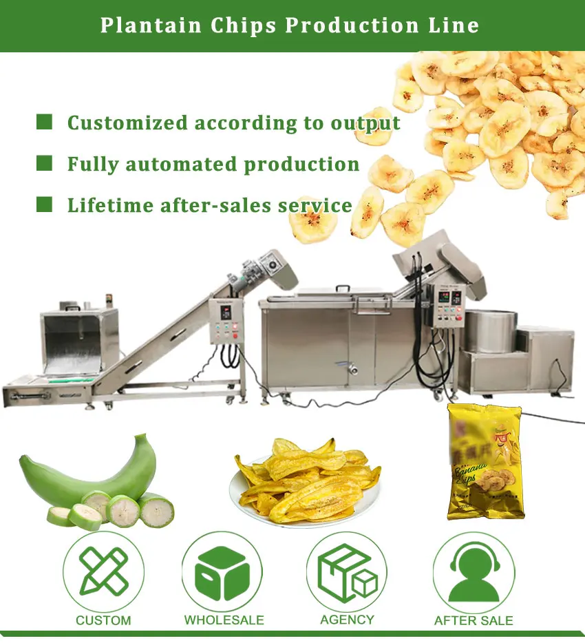 Factory Price Fully Automatic Banana Chips Making Machine Plant Long ...