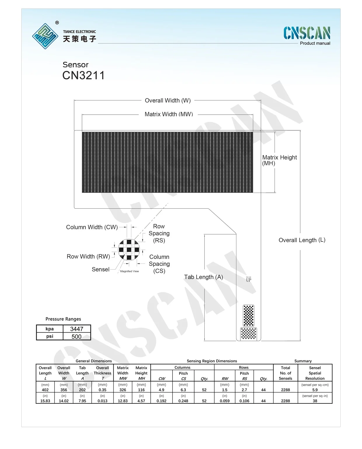 Customized Flexible Pressure Sensor Array Multi-sensitivity Soft ...
