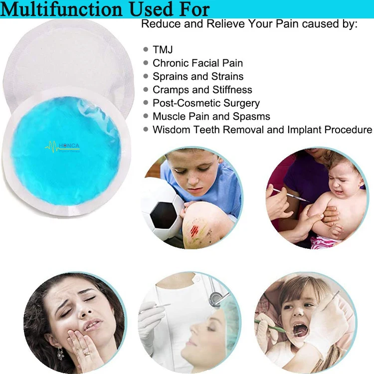 World-bio Small Round Home-use Gel Pack With Plush Wrap For Pain Relief ...