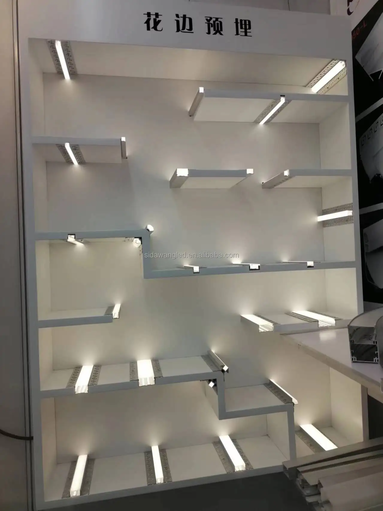 SDWK3939 V Shape Corner Mounted Led Aluminum Strip groove Recessed ...