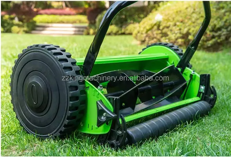 2 Wheels Hand Push Lawn Reel Mower / Motorless Manual Held Mower - Buy ...
