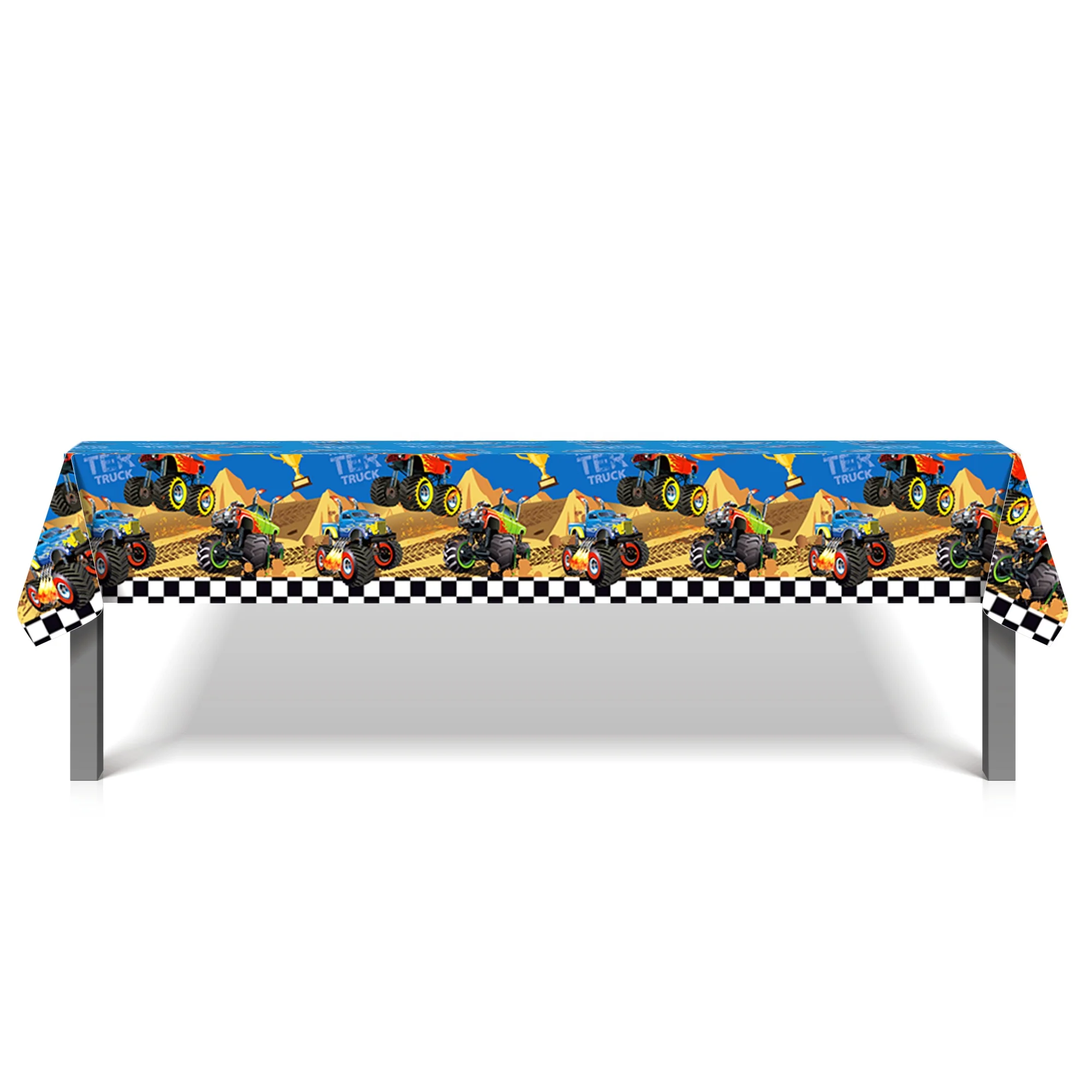Huancai Monster Truck Party Table Covers - 130x220cm