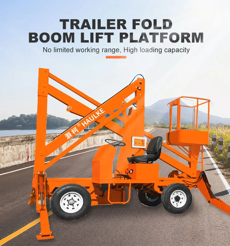 22m Man Lift Hydraulic Arieal Cherry Picker Spider Articulated Towable ...