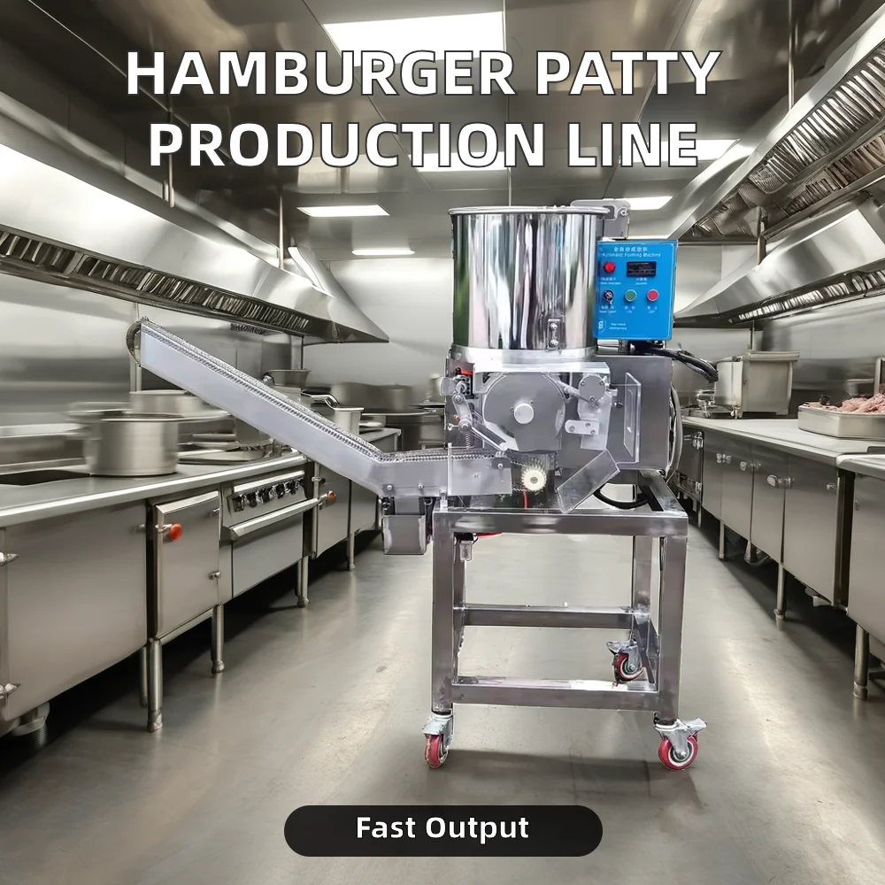 Multifunctional Automatic Hamburger Meat Pie Making Machine Used for ...