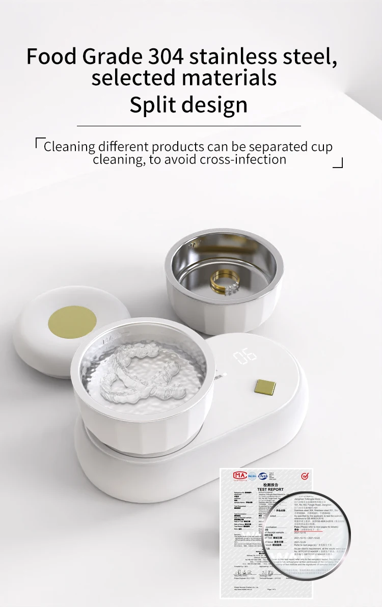 GEZHE GZ-CS07 Ultrasonic Cleaning Machine with UV Sterilization