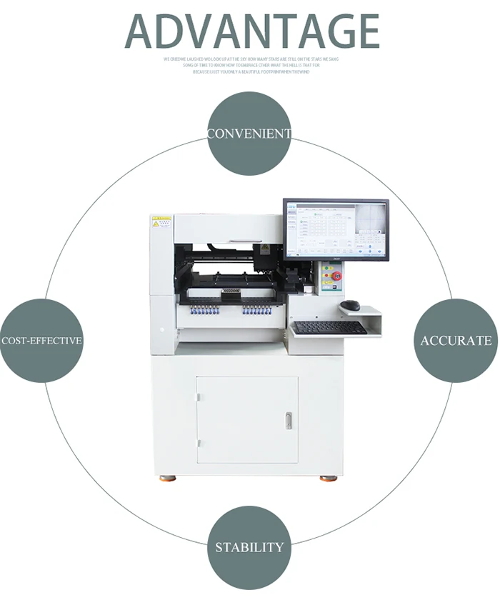 Automatic Soldering Pcb Benchtop Smt Pick And Place Machine Qihe Tvm925 ...