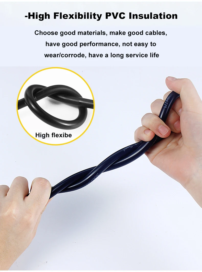 CHAOYI Hot Selling PVC Sheath Wire 60227 IEC 53 RVV 300V 2C 2.5mm 2 ...