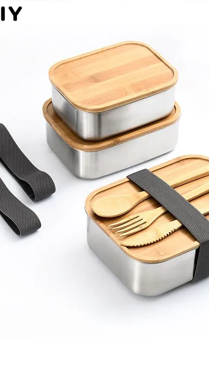 Eco Friendly Lunch Box Kid School Adult Office Premium 304 Stainless ...