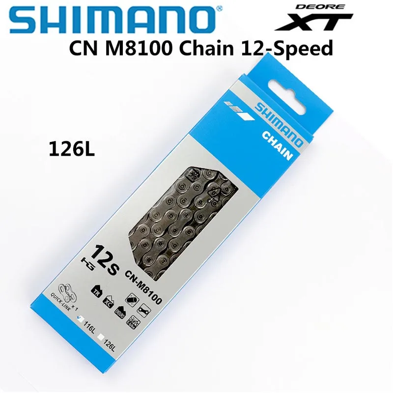 For SHIMANO 12-Speed MTB Bicycle Chain Deore CN M6100 XT M8100 SLX ...
