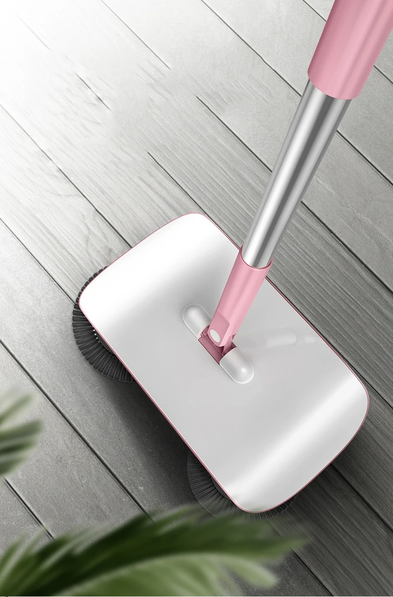 Creative Plastic Broom with Storage Tank - 2 in 1 Cleaner