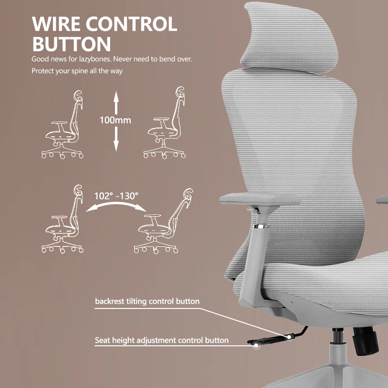 Vaseat Modern Fancy Lift Mesh Office Chair - Ergonomic & Stylish