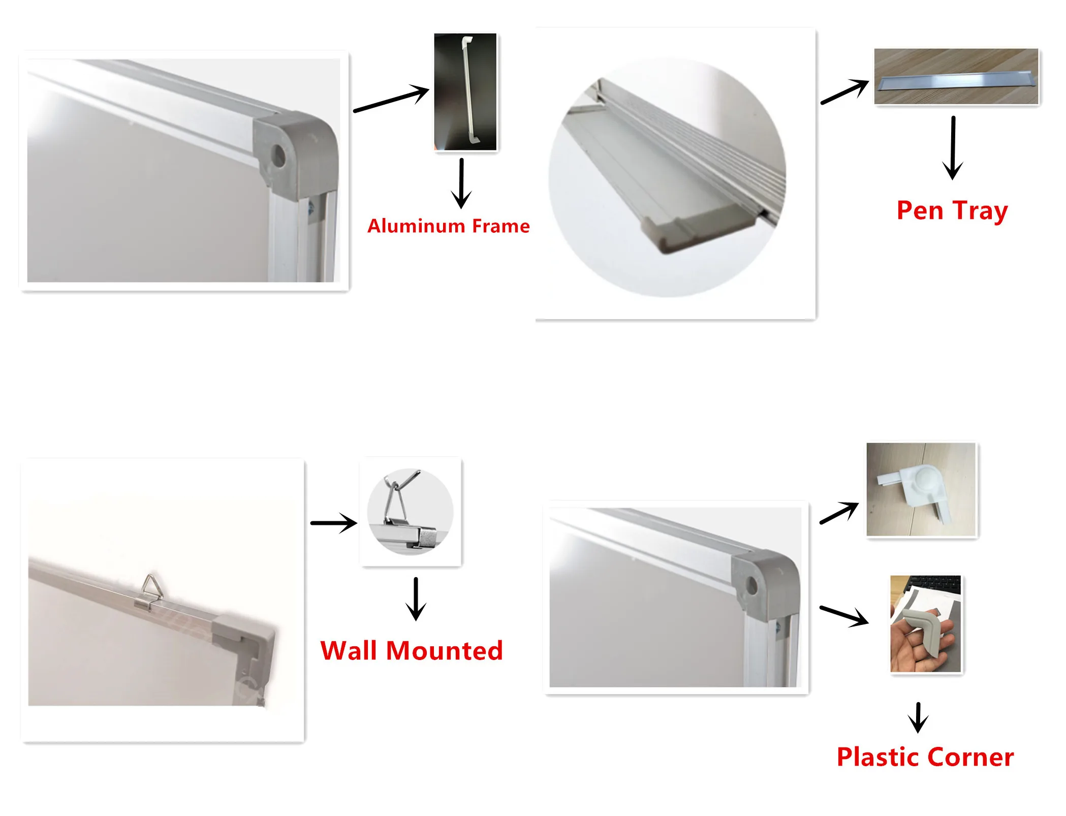 Blackboard Wall Hanging Whiteboard Magnetic Writing Board Small ...