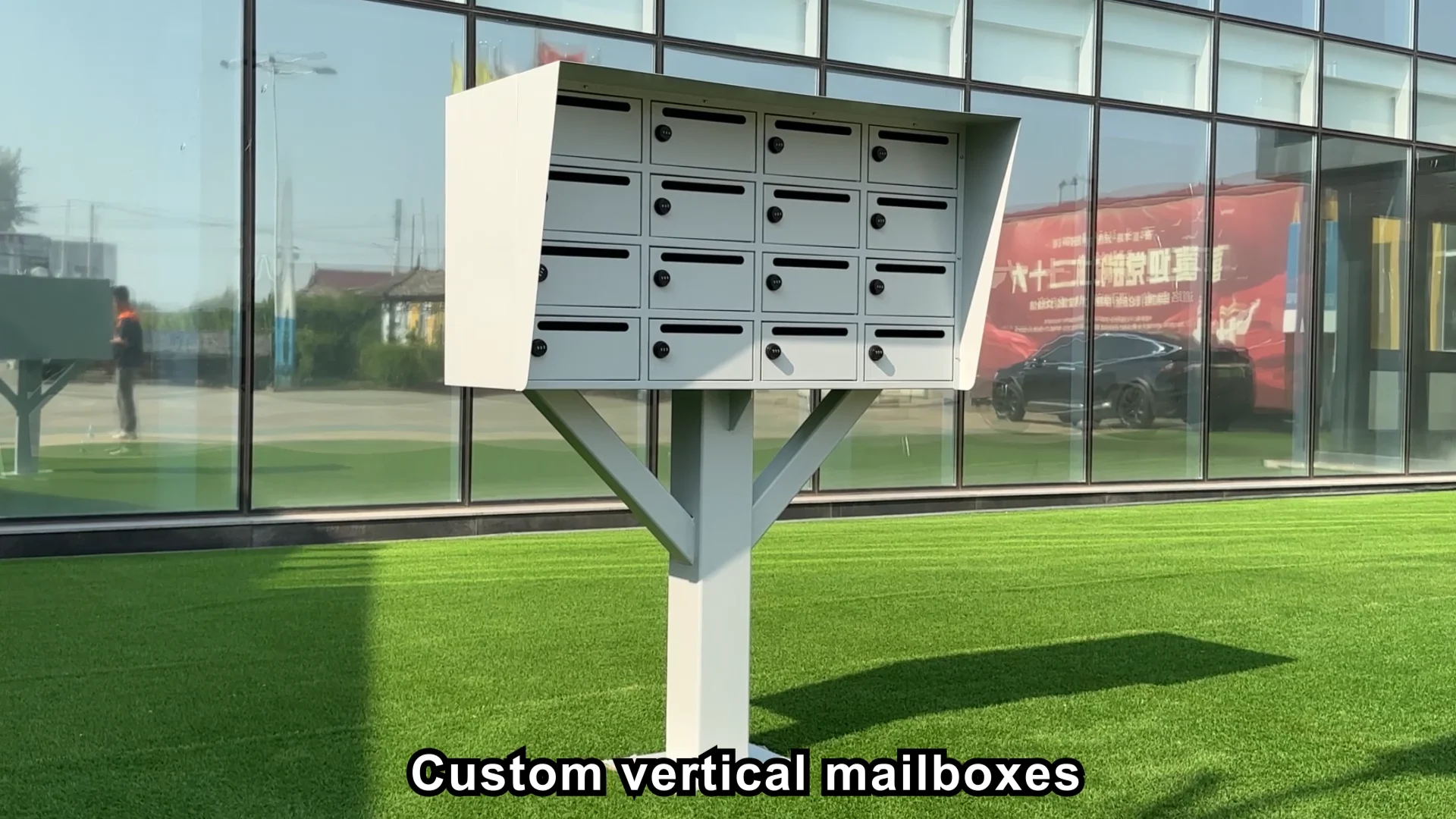 Smiletech Modern Mail Box Custom Letter Box Cast Iron Mailbox Post Real ...