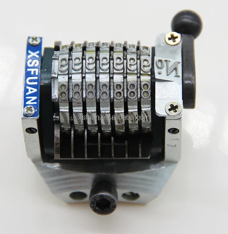Rotary Numbering Machine Head 7digit with No. Printing