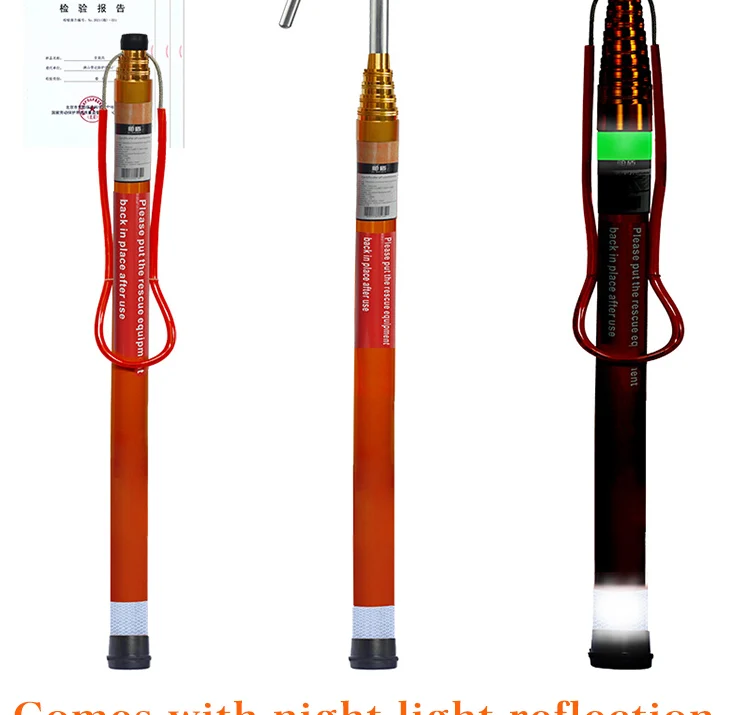 Fiberglass Wrapped Swimming Pool Water Rescue Poles Lifesaving Hook ...