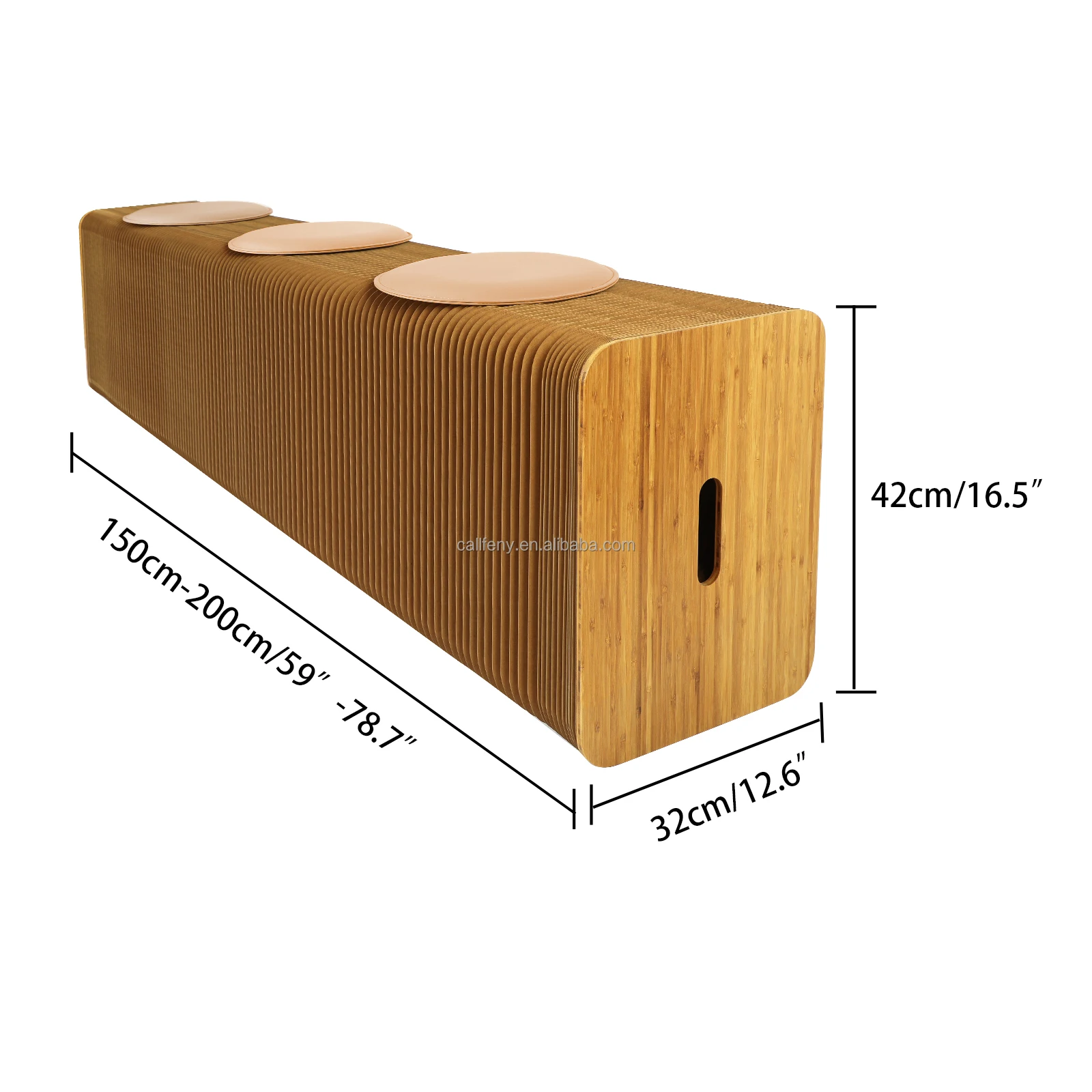 42cm Bench Paper Kraft Folding Paper Benches for Display