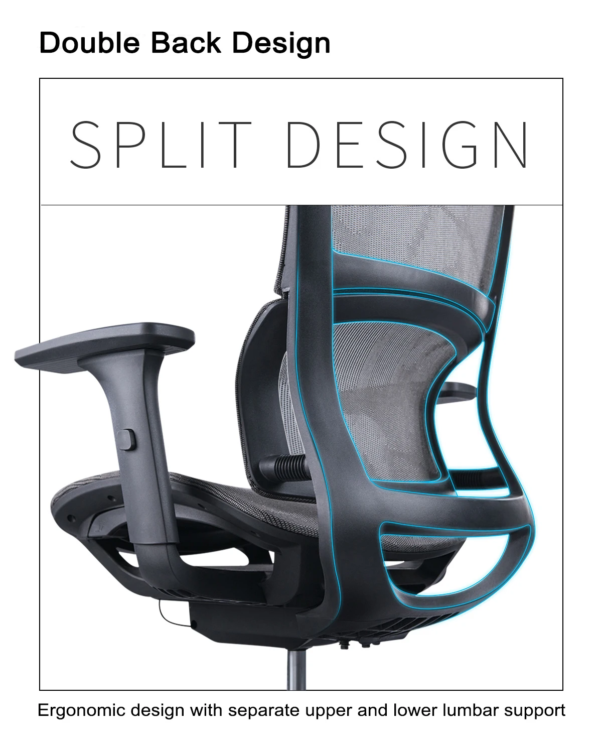 Leer Modern Office Furniture Chair Ergonomic Chair Single Mesh Chair ...