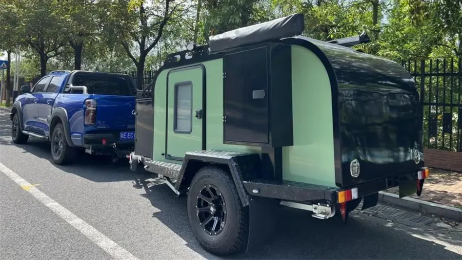 Ecocampor Fiberglass Lightweight Teardrop Caravan Trailer Camper Mobile Trailer Tiny Home Camper ...