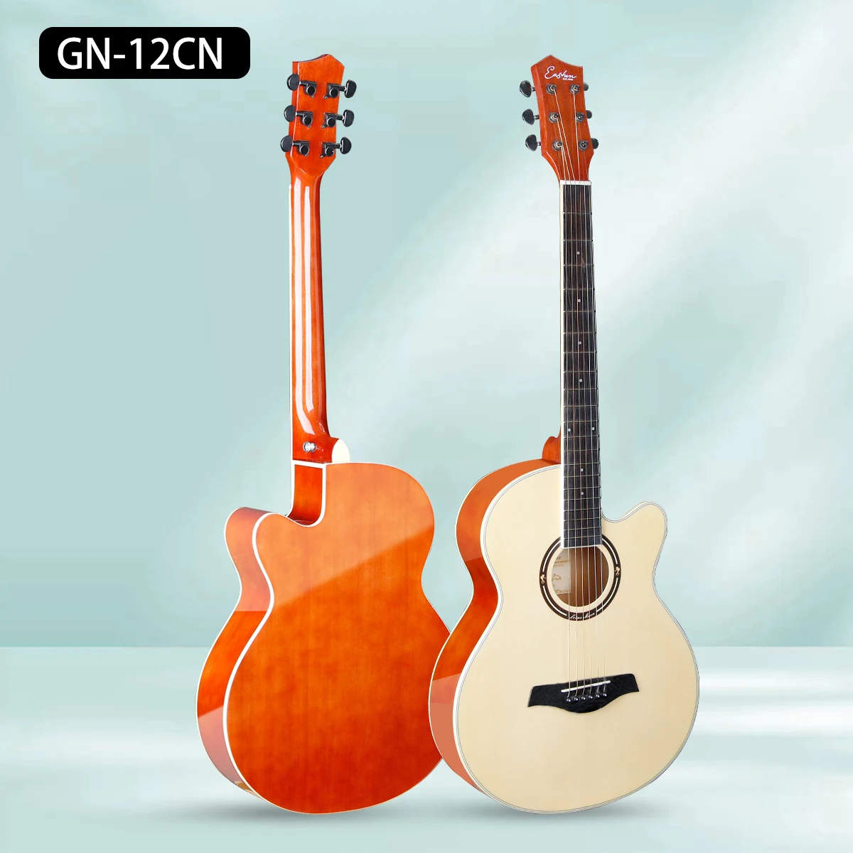 36" Eastun Acoustic Guitar for Kids Basswood Back &side Guitar with ABS ...