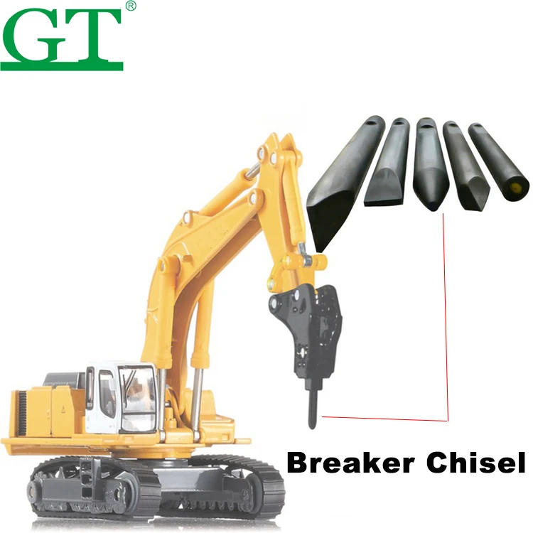 Excavator Spare Parts Montabert Breaker Parts Blunt Chisel For ...