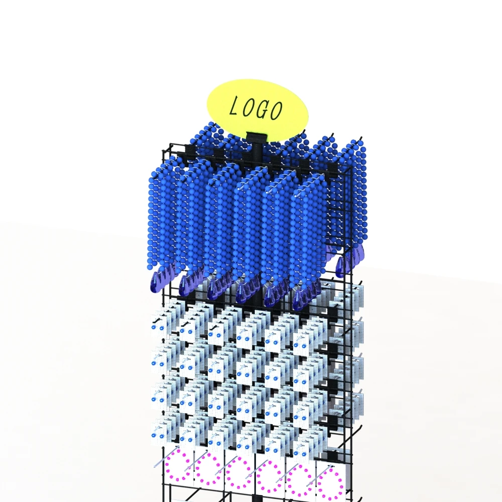 Wire Grid Display Rack - Efficient Cell Phone Accessories Organizer