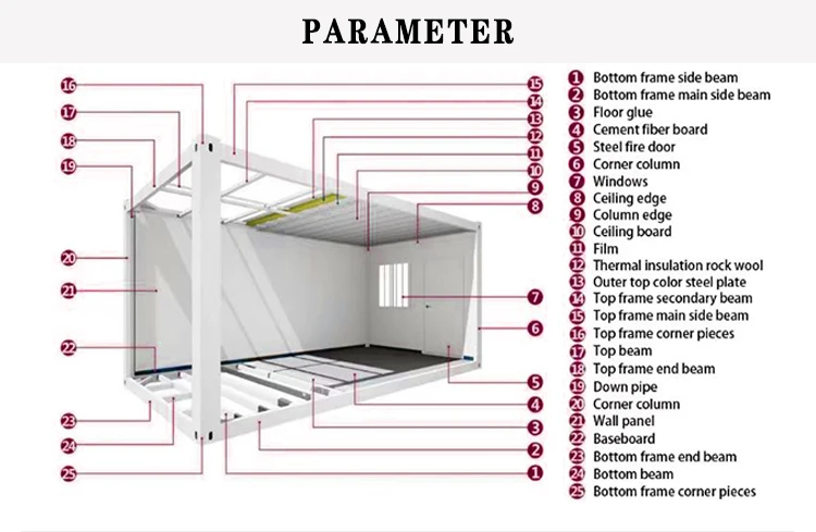 Portable Tiny Living Shipping 20ft Prefab Container Kitchen And Homes ...