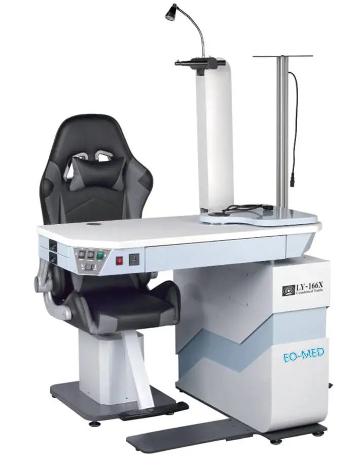 Motorized Optometry Refraction Table Chair And Stand Ophthalmic Unit ...